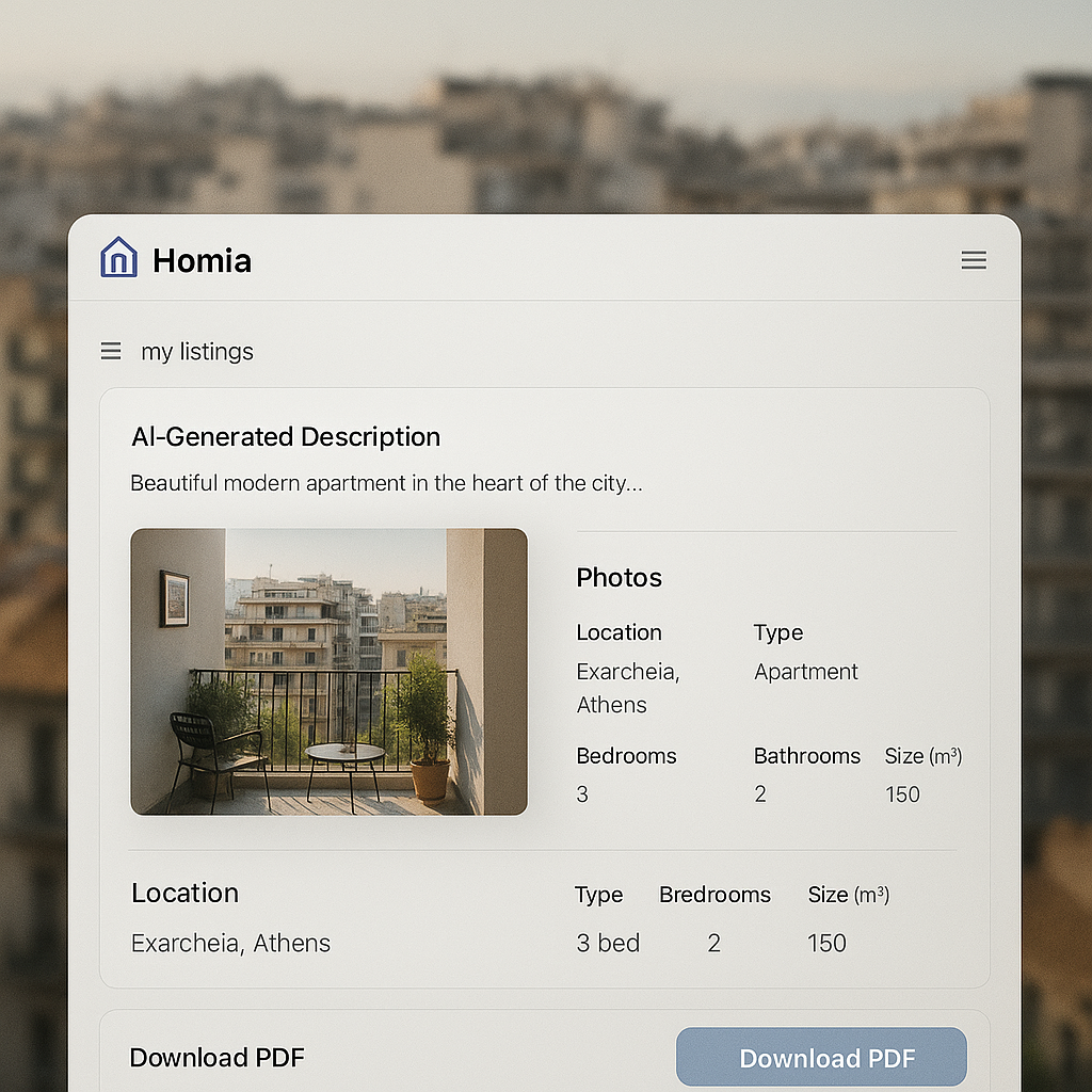Homia - Turn your property into stunning content in 2 minutes